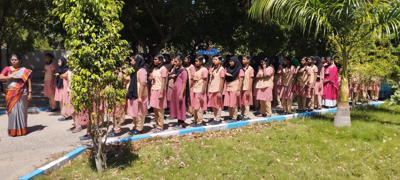 First day of School at RAJA Schools - Raja Matric Higher Secondary School